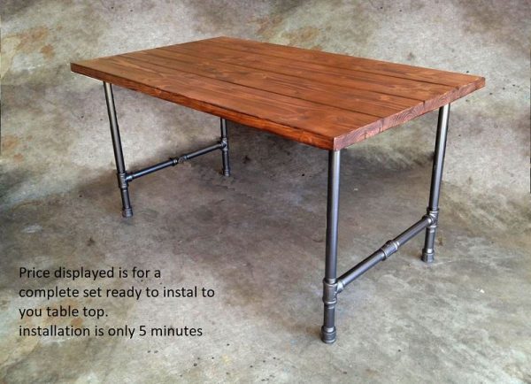Iron Pipe Table Legs | Metal Legs For Coffee Table | Industrial Pipe ...